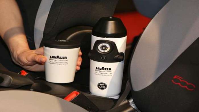 Espresso in your car courtesy of Fiat